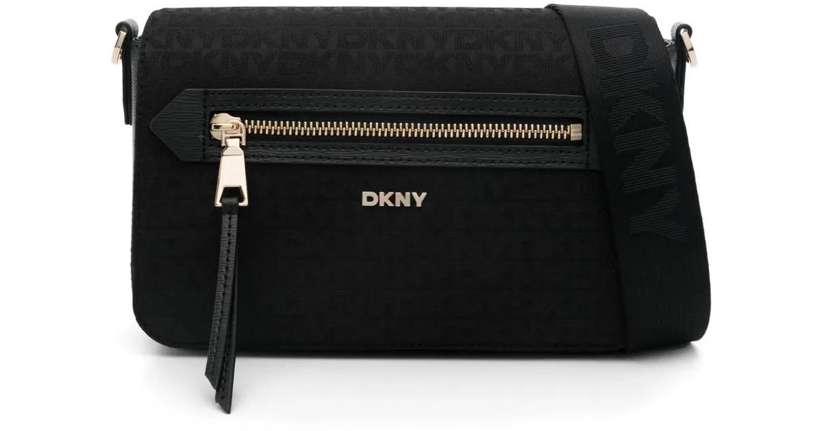 DKNY Medium Bryant Ave Cross Body Bag in Black | Lyst
