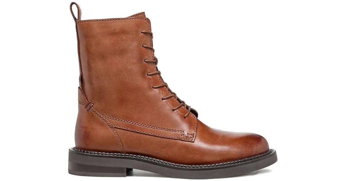 Geox 35Mm Serilda Combat Boots in Brown | Lyst UK