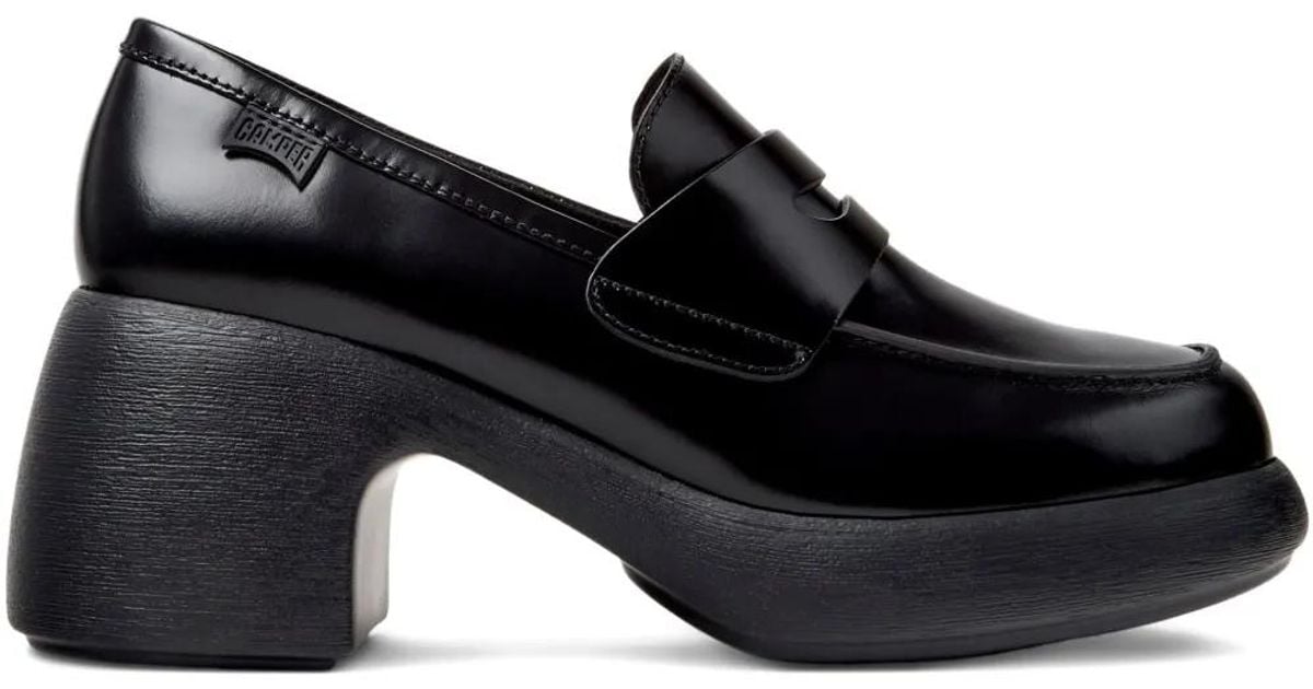 Camper 67Mm Thelma Platform Loafers in Black | Lyst UK