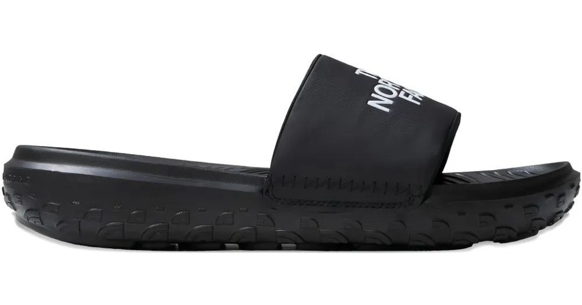 The North Face Never Stop Logo-Embossed Textured Slides in Black for ...