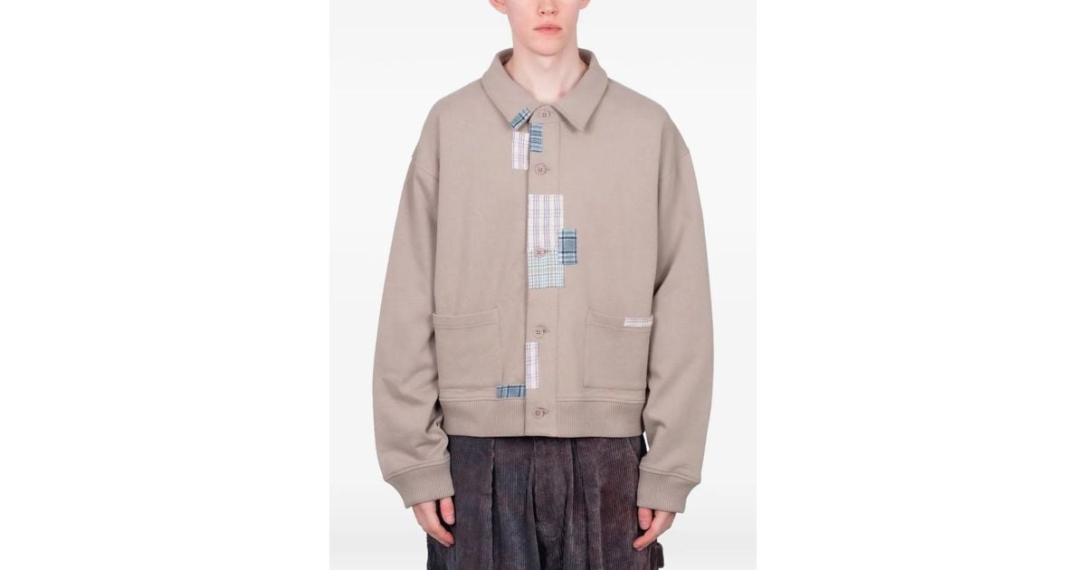 STORY mfg. Walking Patchwork Jacket in Gray for Men | Lyst