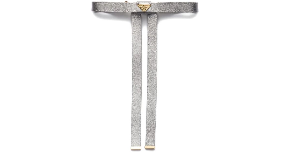 Prada Logo Hair Clip in White | Lyst UK