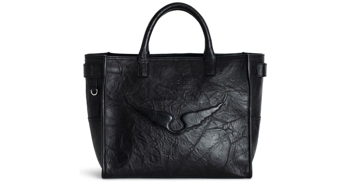Zadig & Voltaire Angel Wings Tote Bag in Black | Lyst