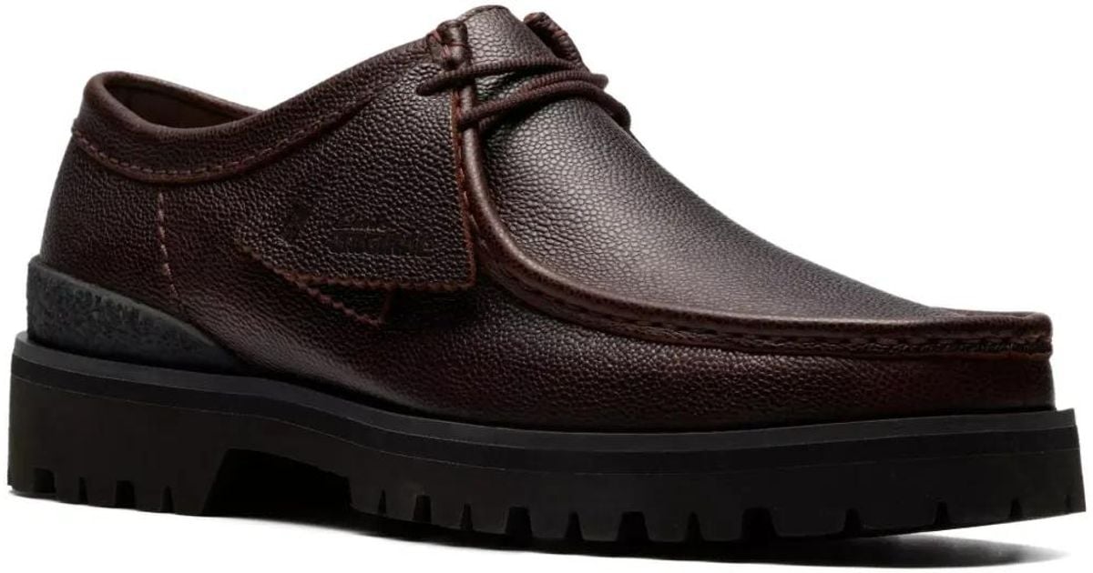 Clarks Lace-Up Derby Shoes in Brown for Men | Lyst UK