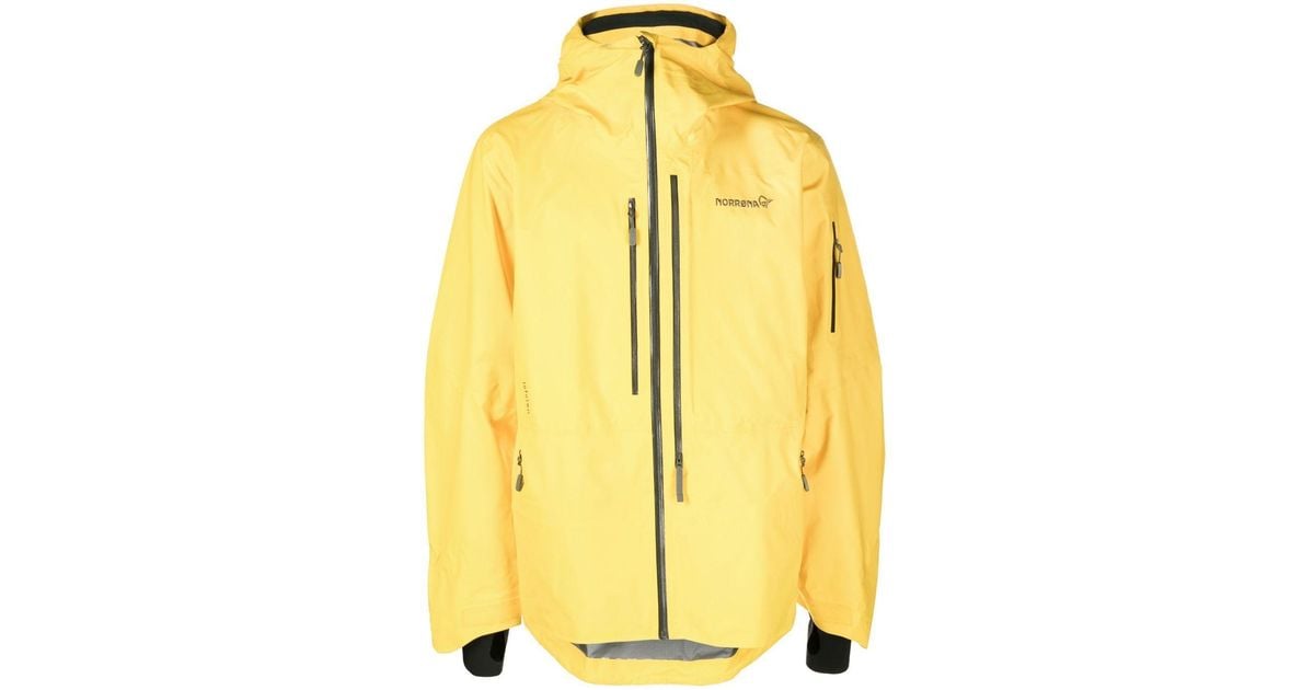 Norrna Designer Lofoten Gore-tex Pro Ski Jacket in Yellow for Men | Lyst