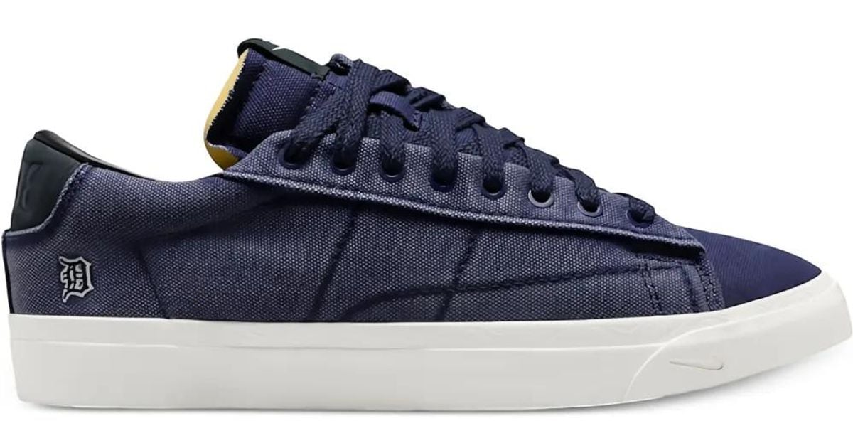 Nike X Devin Booker Blazer Low Lace-Up Sneakers in Blue for Men | Lyst