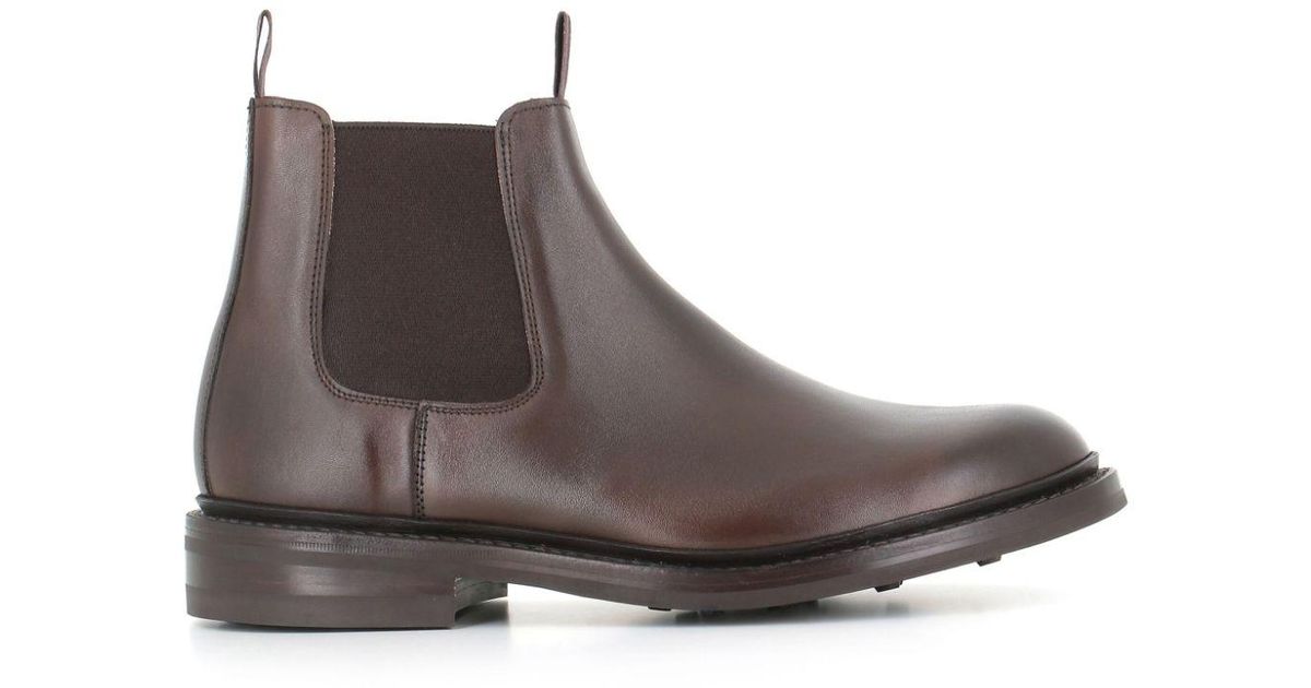 Tricker's Leather Pull-On Chelsea Boots in Brown for Men | Lyst