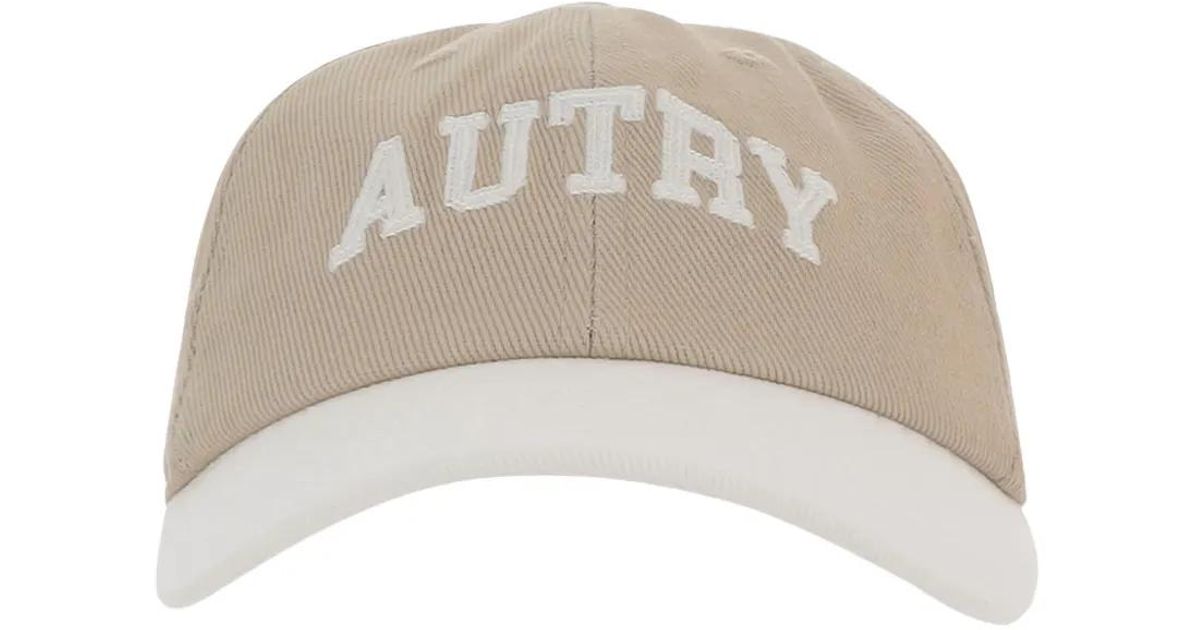 Autry Logo-Lettering Baseball Cap in Natural | Lyst UK