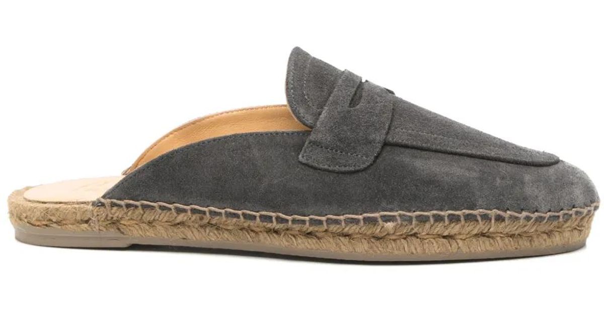 Castañer Nando Slippers in Gray for Men | Lyst