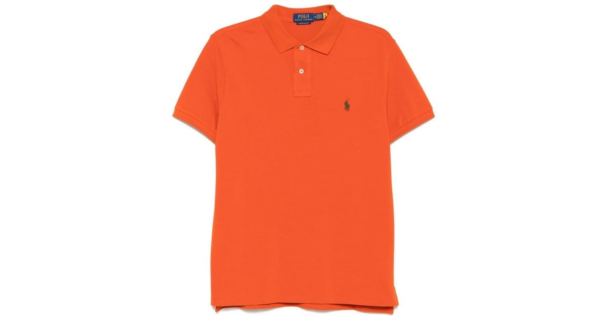 Polo Ralph Lauren The Iconic Polo Shirt in Orange for Men | Lyst Canada