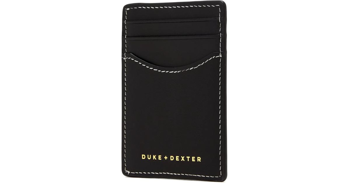 Duke & Dexter Dean Snake Cardholder in Black for Men | Lyst UK