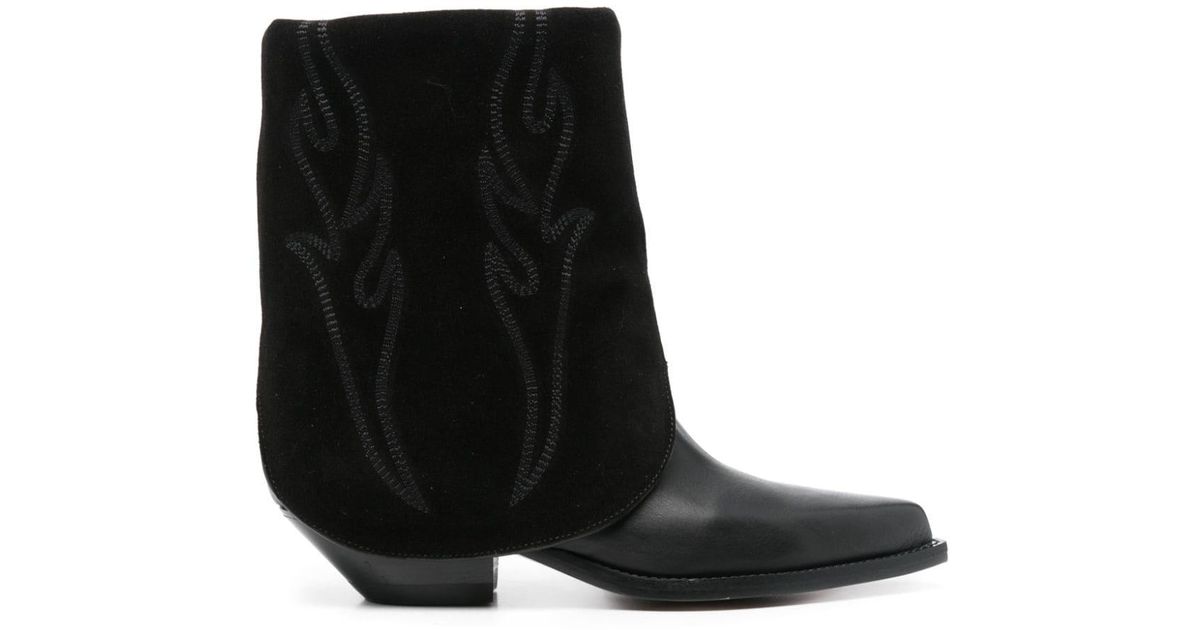 Sonora Boots 40Mm Rancho Reverse Boots in Black | Lyst