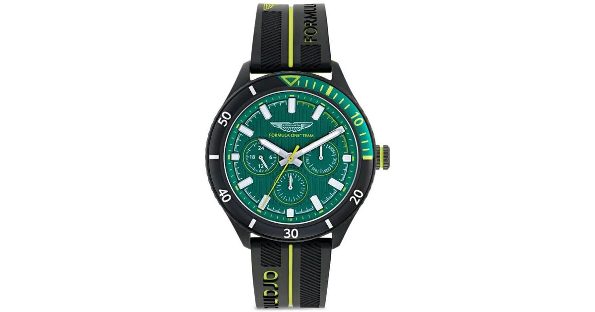 Aston Martin Watches Xf1 Team Pit 46Mm Watch in Green for Men | Lyst UK