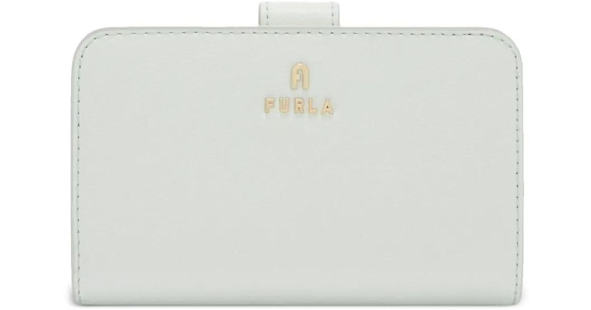 Furla M Camelia Compact Wallet in White | Lyst UK