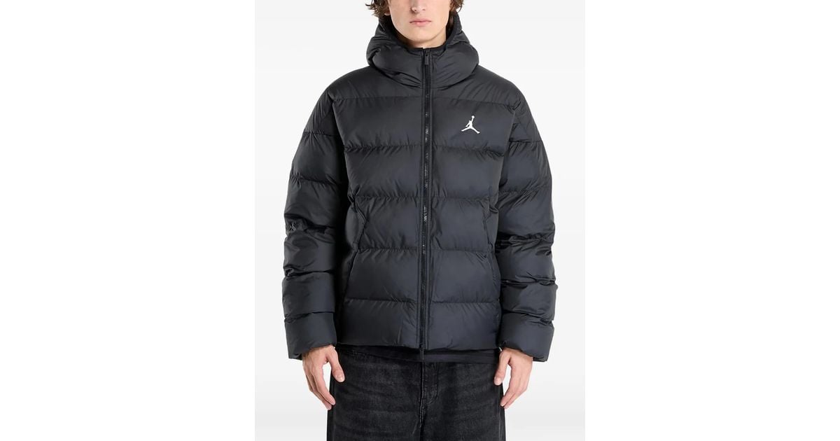 Nike Hooded Brooklyn Puffer Jacket in Grey for Men | Lyst UK