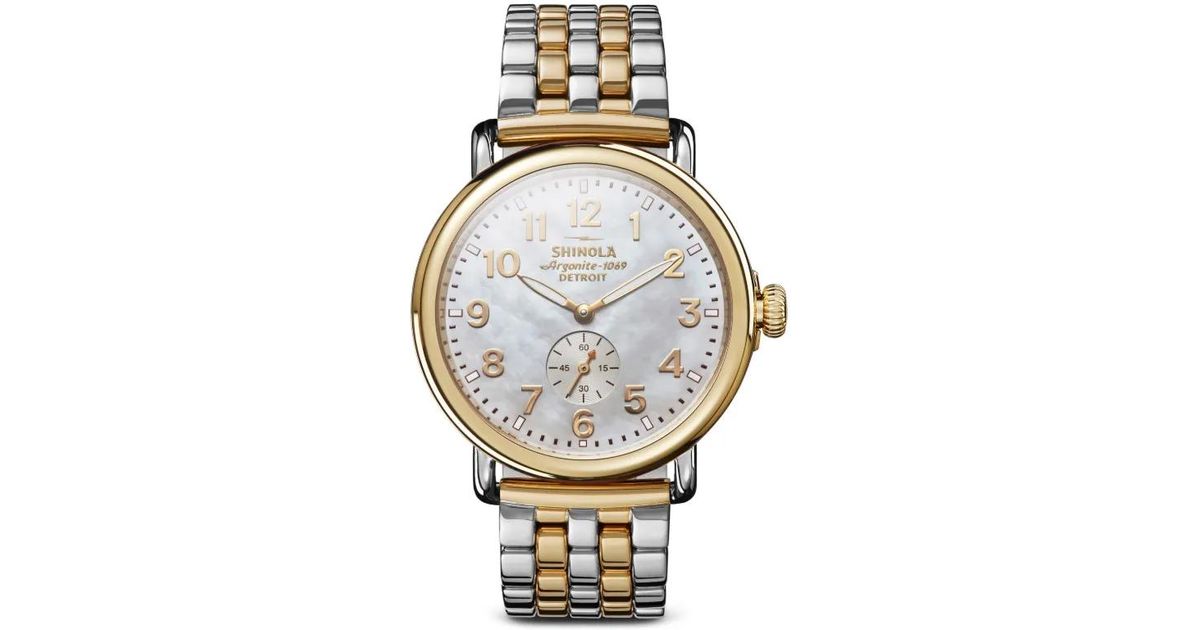 Shinola The Runwell 41Mm in Metallic | Lyst UK