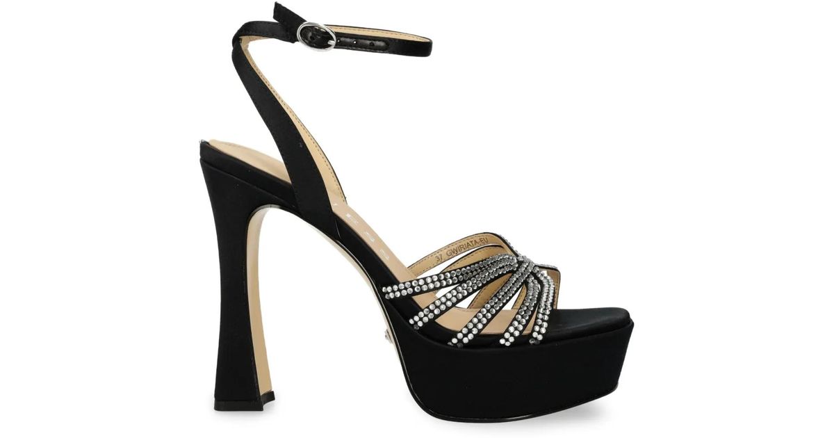 Guess Platform Sandals in Black | Lyst
