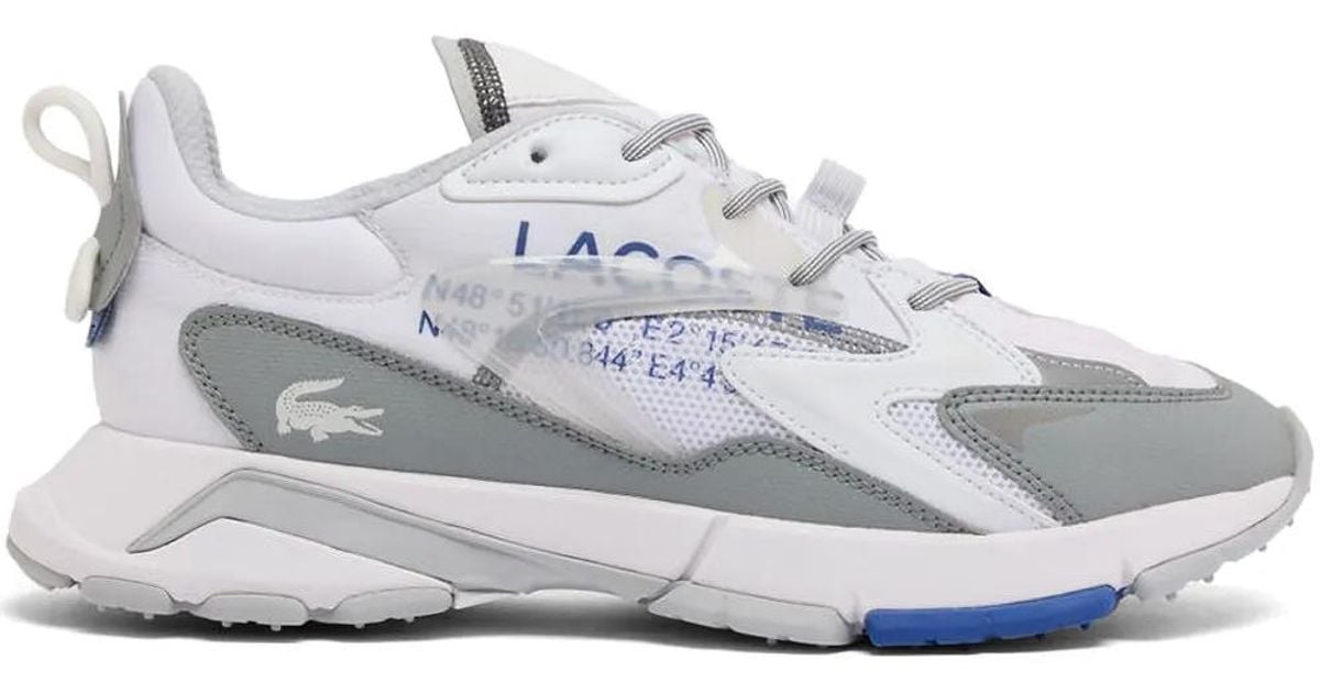 Lacoste Neo Tech Logo-Print Sneakers in White for Men | Lyst