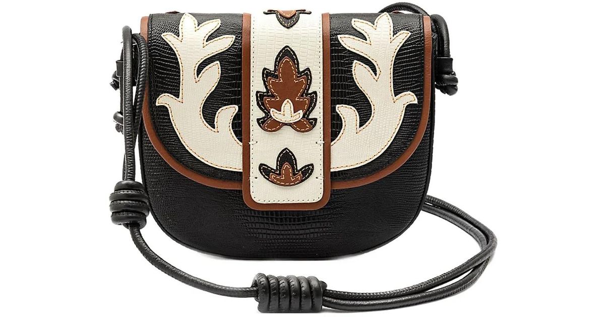 Isla Western Shoulder Bag in Black | Lyst