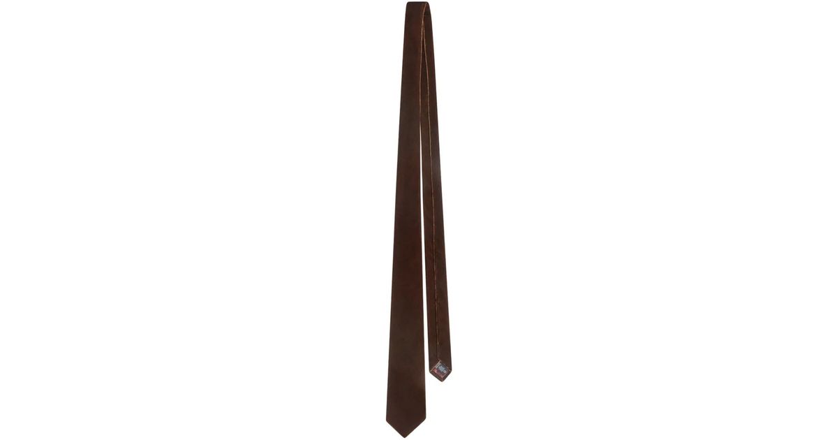 Emporio Armani Velvet Tie in Brown for Men | Lyst UK