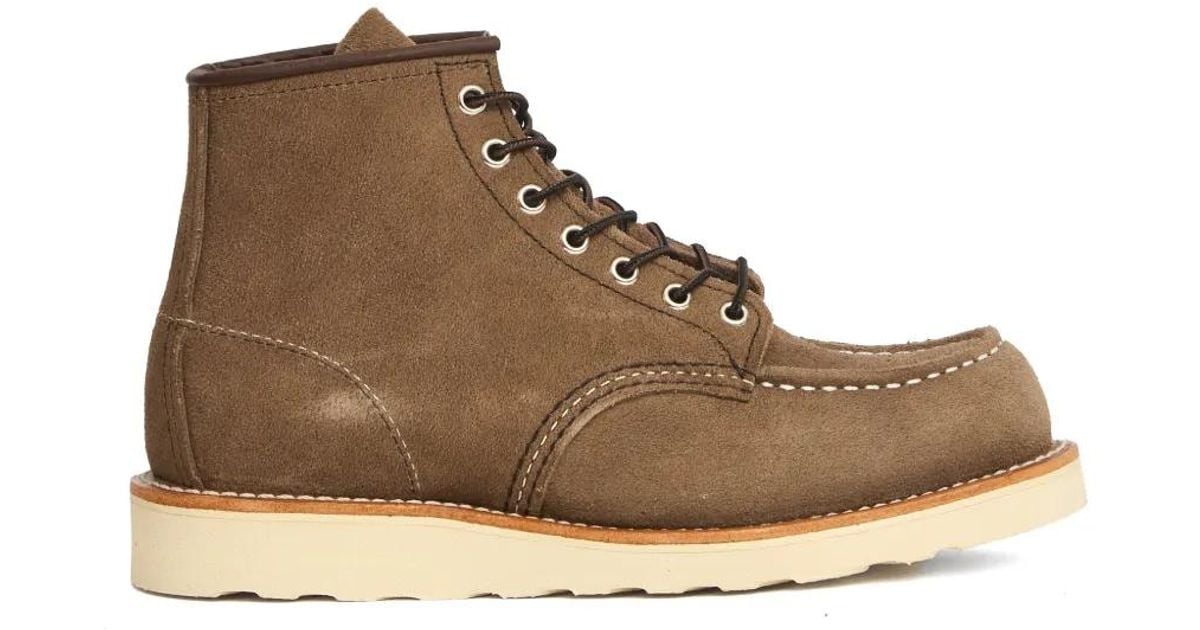 Red Wing Lace-Up Round-Toe Boots in Brown for Men | Lyst UK