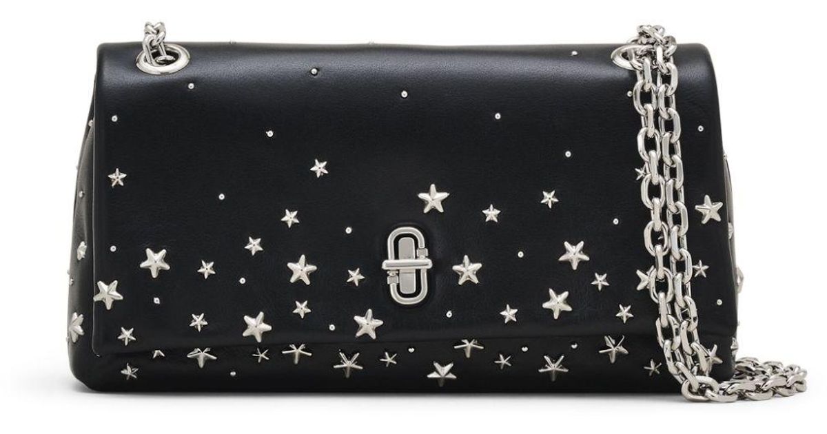 Marc Jacobs The Star Dual Chain Shoulder Bag in Black | Lyst