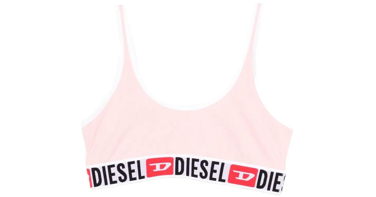 DIESEL Elasticated Bras in White | Lyst Canada