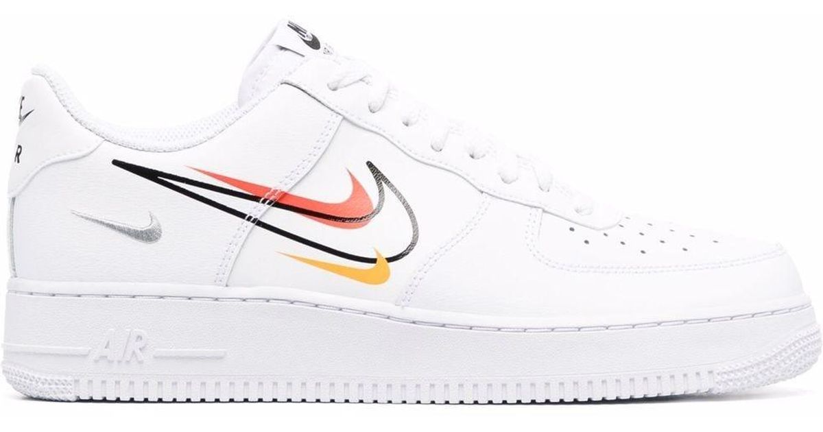 Nike Air Force 1 Multi-swoosh Sneakers in White for Men | Lyst UK