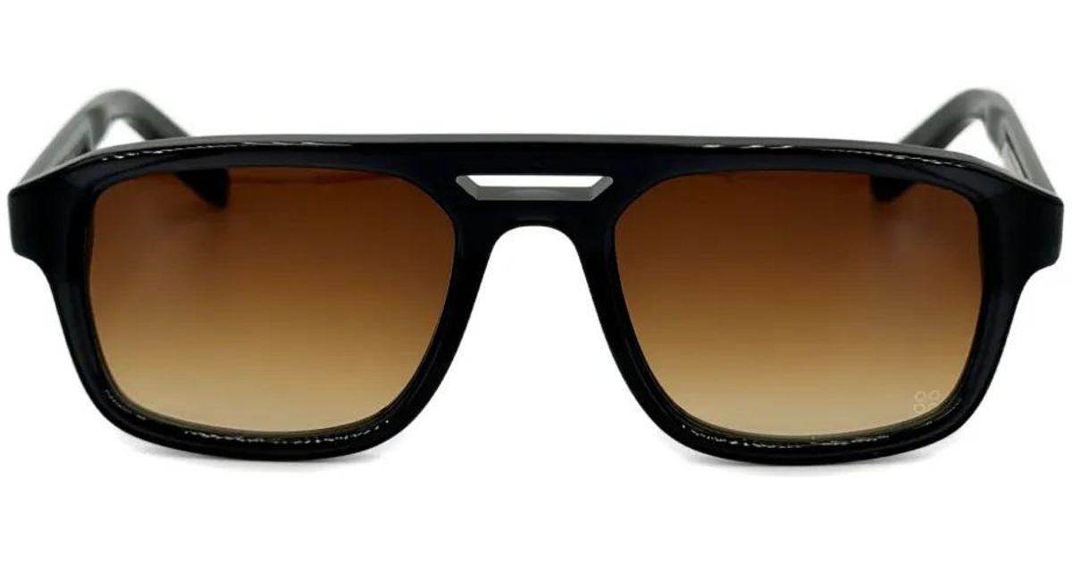 Yellows Plus Seth Browline Sunglasses in Brown | Lyst UK