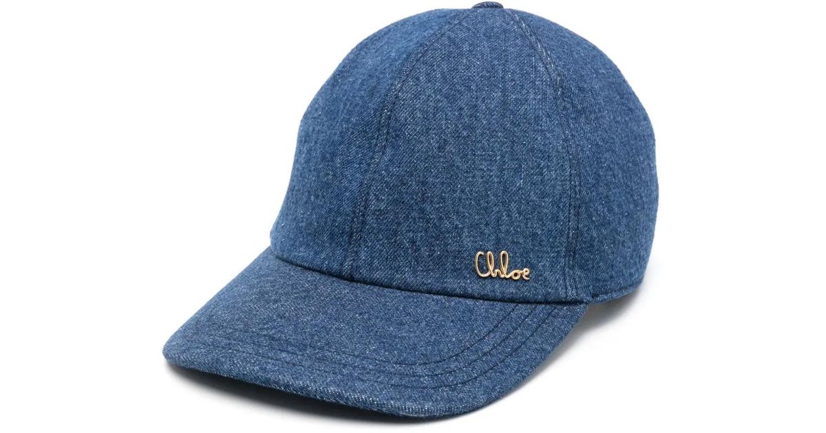 Chloé Iconic Cap in Blue | Lyst