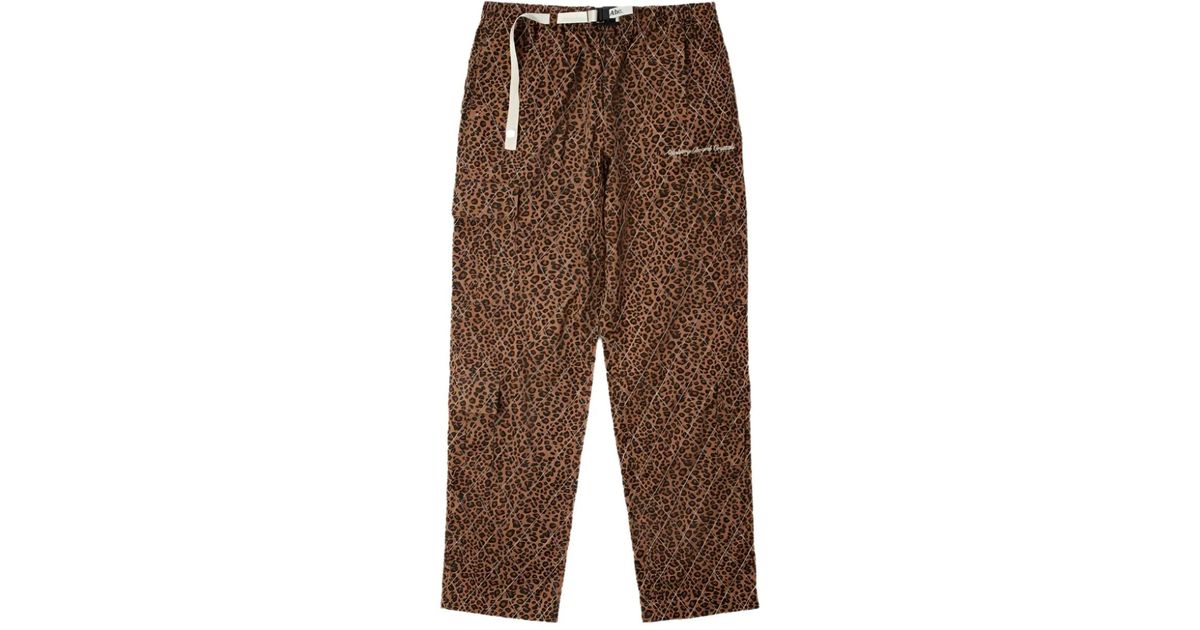 Advisory Board Crystals Leopard-Print Cargo Pants in Brown for Men ...