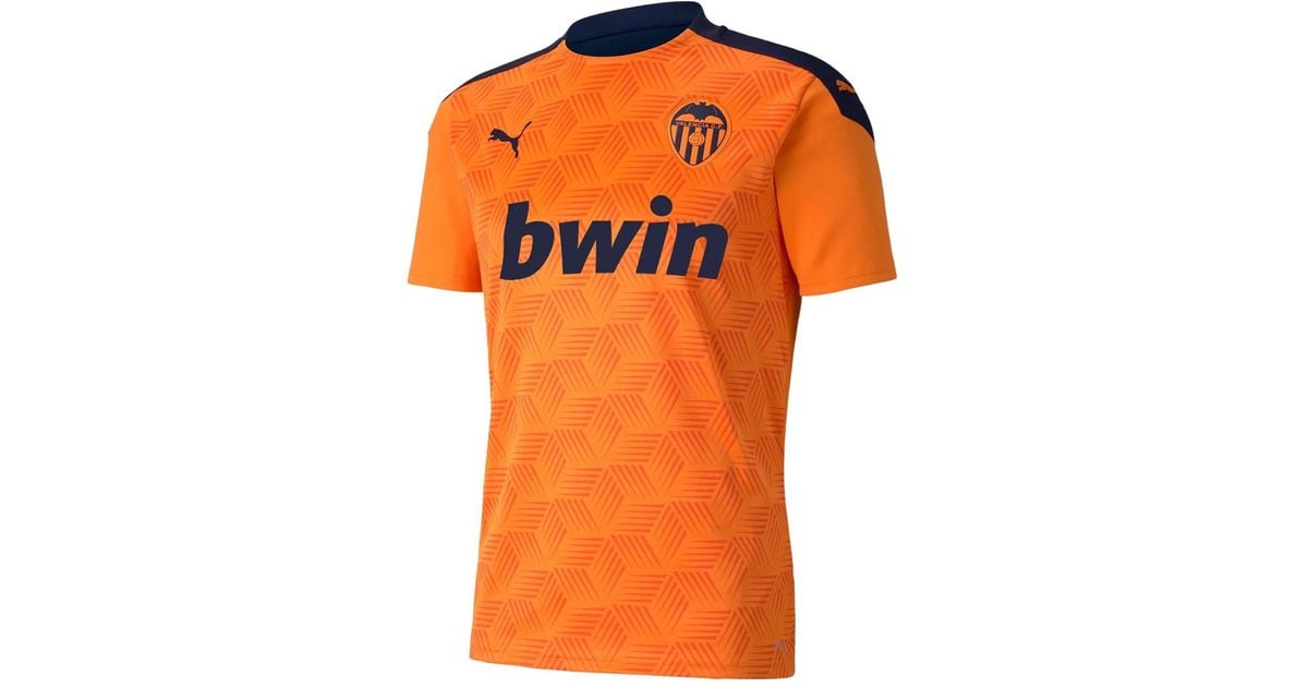 PUMA Valencia Cf T-Shirt in Orange for Men | Lyst UK