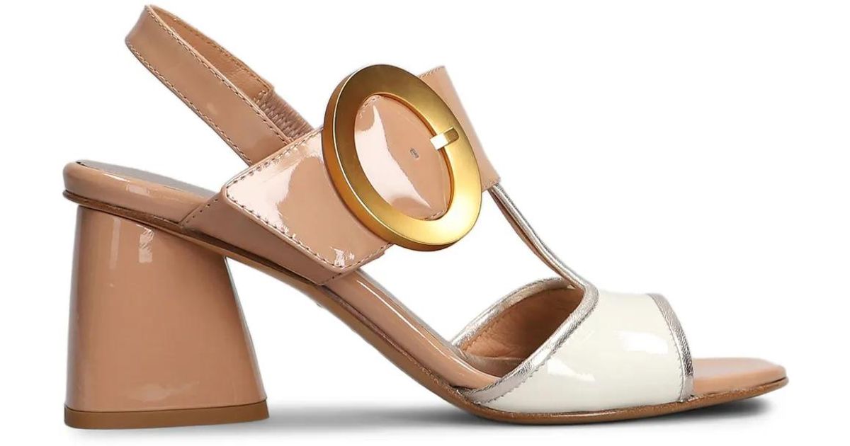 Mara Bini Cut-Out Sandals in White | Lyst