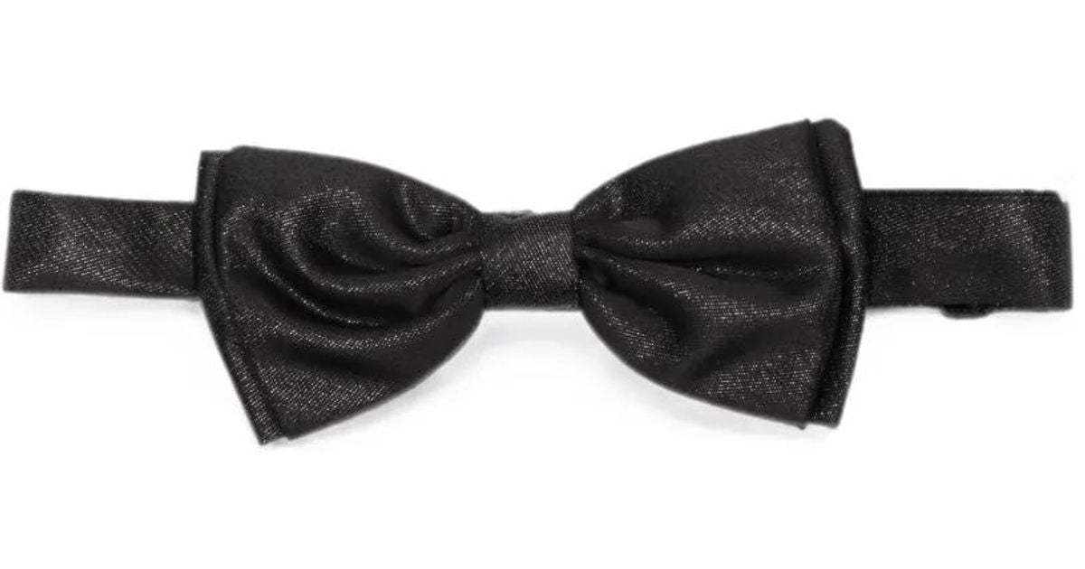 Manuel Ritz Glitter-Effect Bow Tie in White for Men | Lyst UK