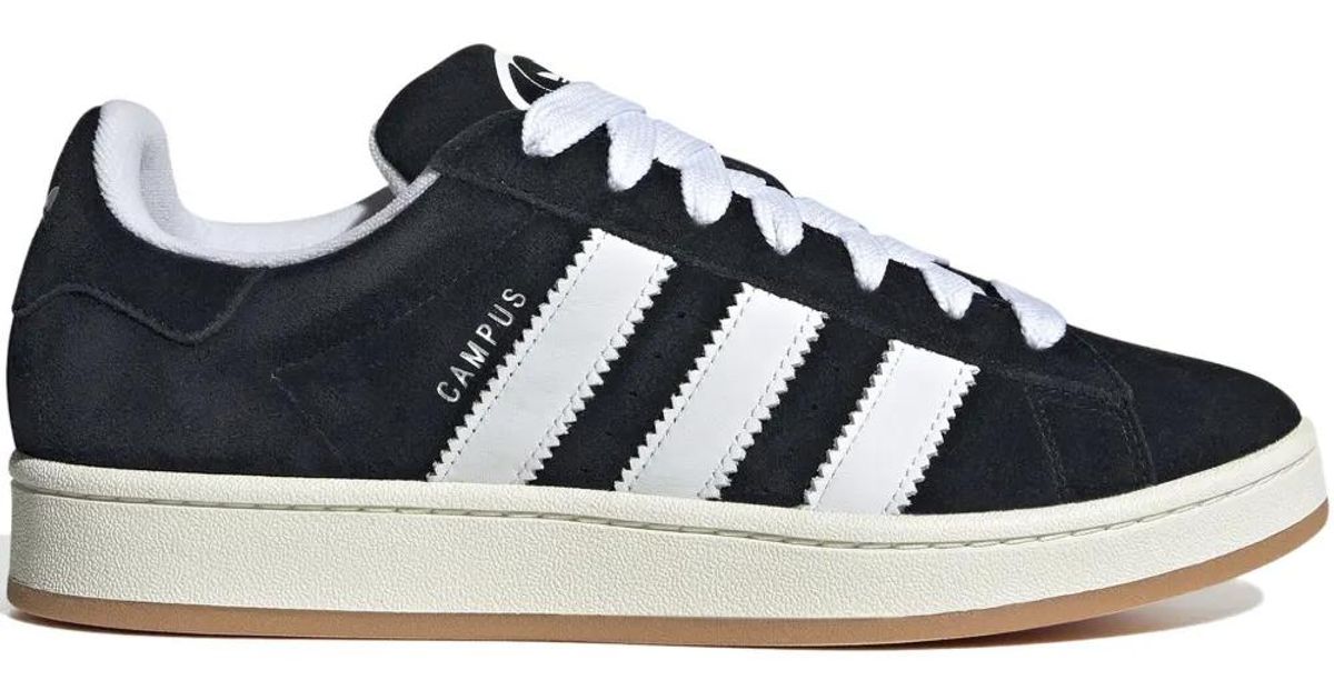 adidas Originals Campus Suede Sneakers in Black | Lyst UK