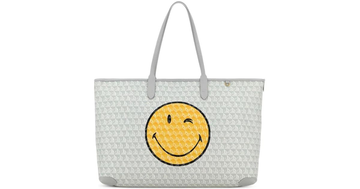 Anya Hindmarch Printed Canvas I Am A Plastic Bag Shopping Bag | Lyst