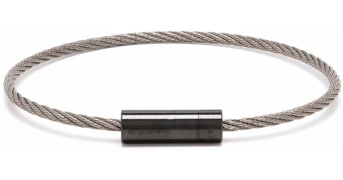 Le Gramme 7G Cable Bracelet in Metallic | Lyst UK