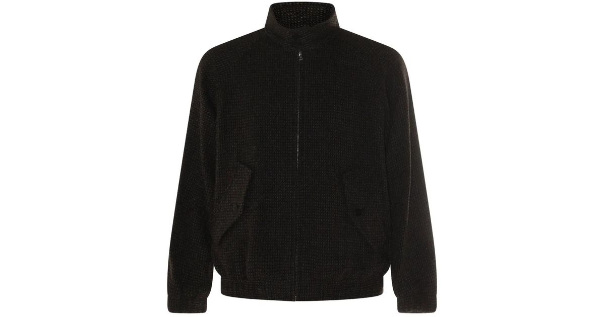 AURALEE High-Neck Bomber Jacket in Black for Men | Lyst UK