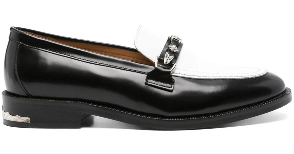 Toga Virilis Stud-Detailing Loafers in Black for Men | Lyst