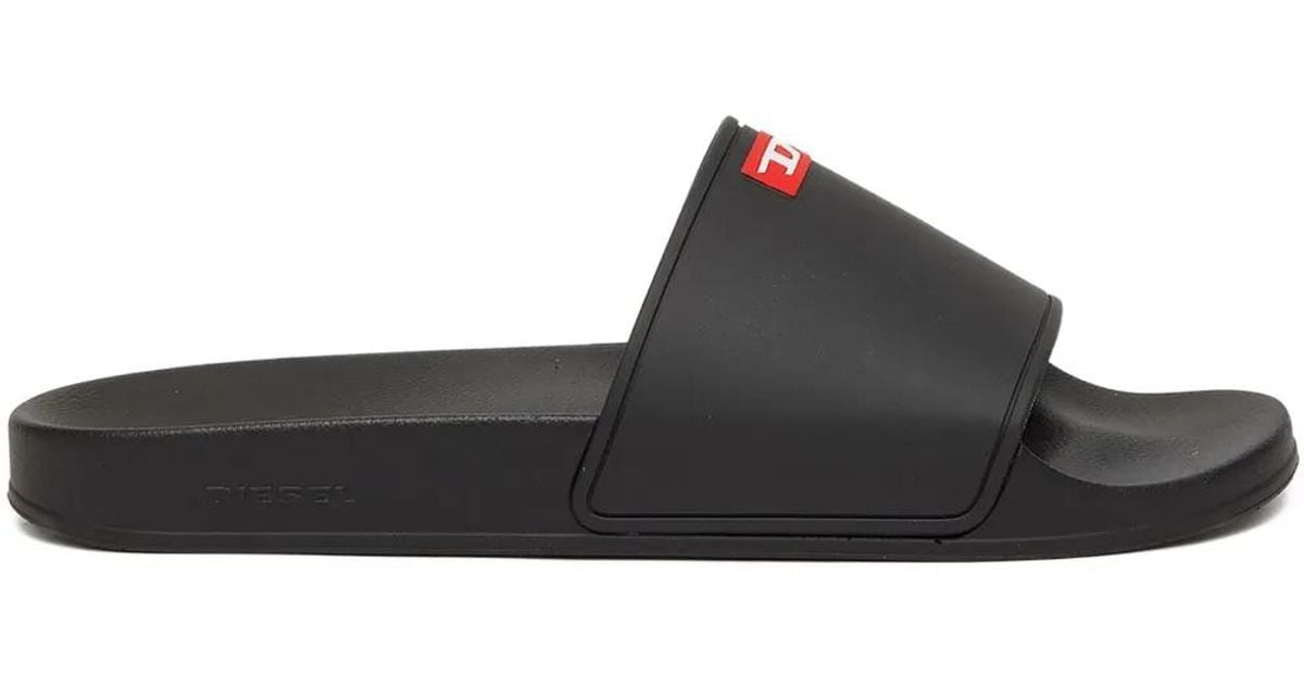 DIESEL Sa-Swim Pool Slides in Black for Men | Lyst