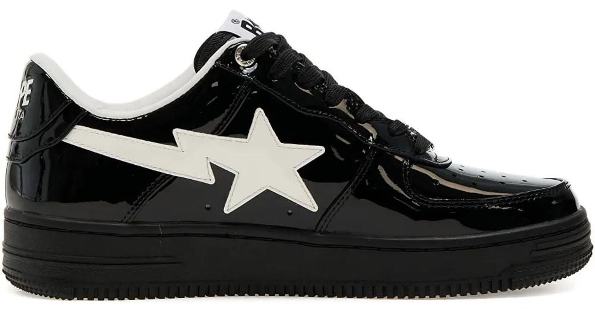 A Bathing Ape Bape Sta #2 Star Low-Top Sneakers in het Zwart | Lyst NL