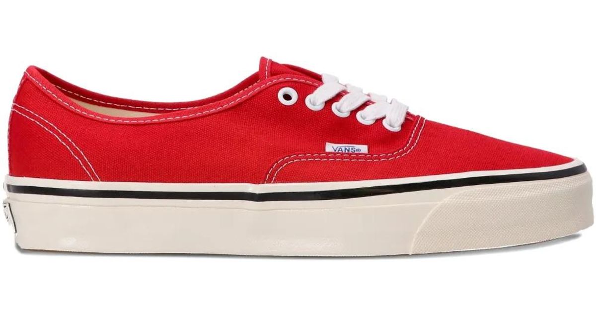 Vans Logo-Patch Sneakers in Red for Men | Lyst UK