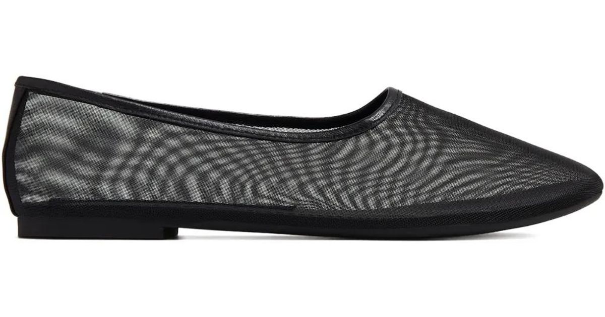 Senso Dena Mesh Ballet Flats in Black | Lyst UK