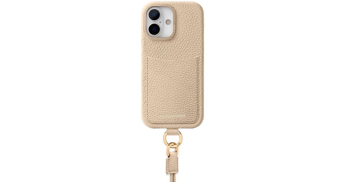 Maison De Sabre Sling Iphone 17 Case in Natural | Lyst