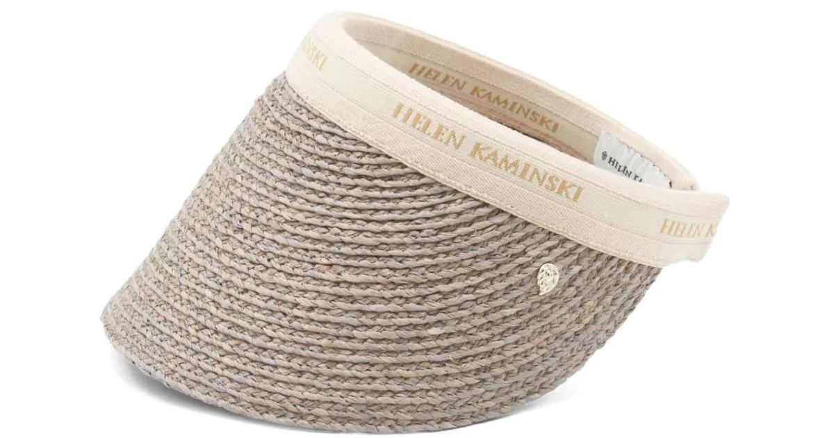 Helen Kaminski Bianca 12 Visor in Natural | Lyst