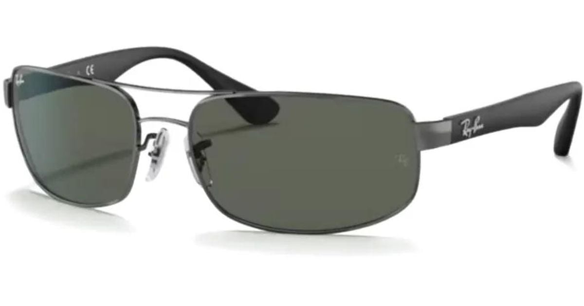 Ray-Ban Rectangle-Frame Sunglasses in Grey for Men | Lyst UK