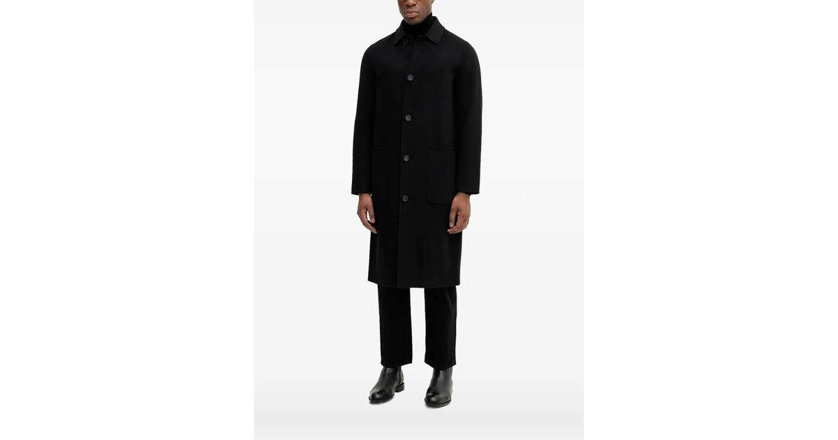 Mackage Beckett Buttoned Coat in Black for Men | Lyst