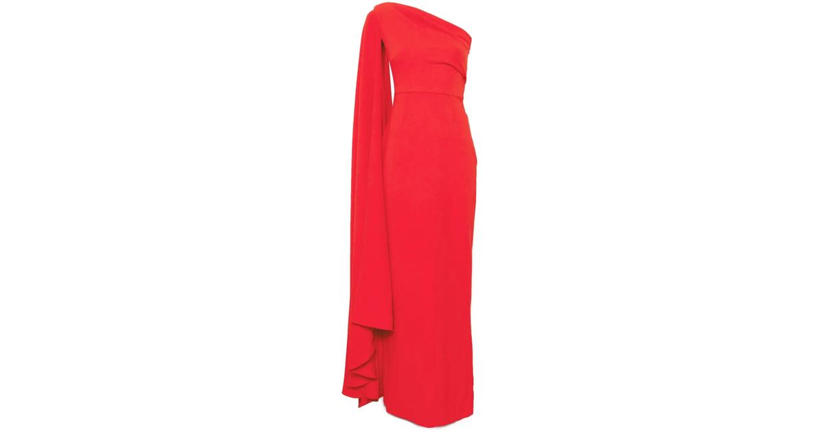 Solace London Daria Gown in Red | Lyst