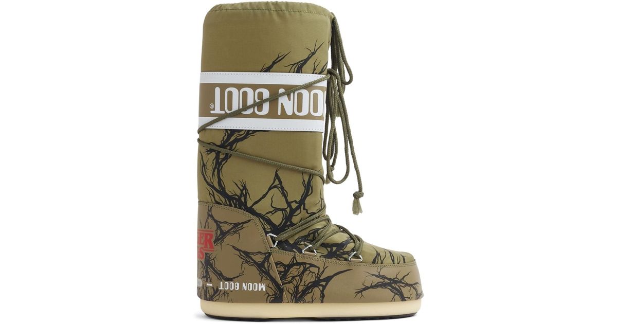 Moon Boot X Stranger Things Icon Snow Boots in Green | Lyst Moon Boot X Stranger Things Icon Snow Boots in Green | Lyst