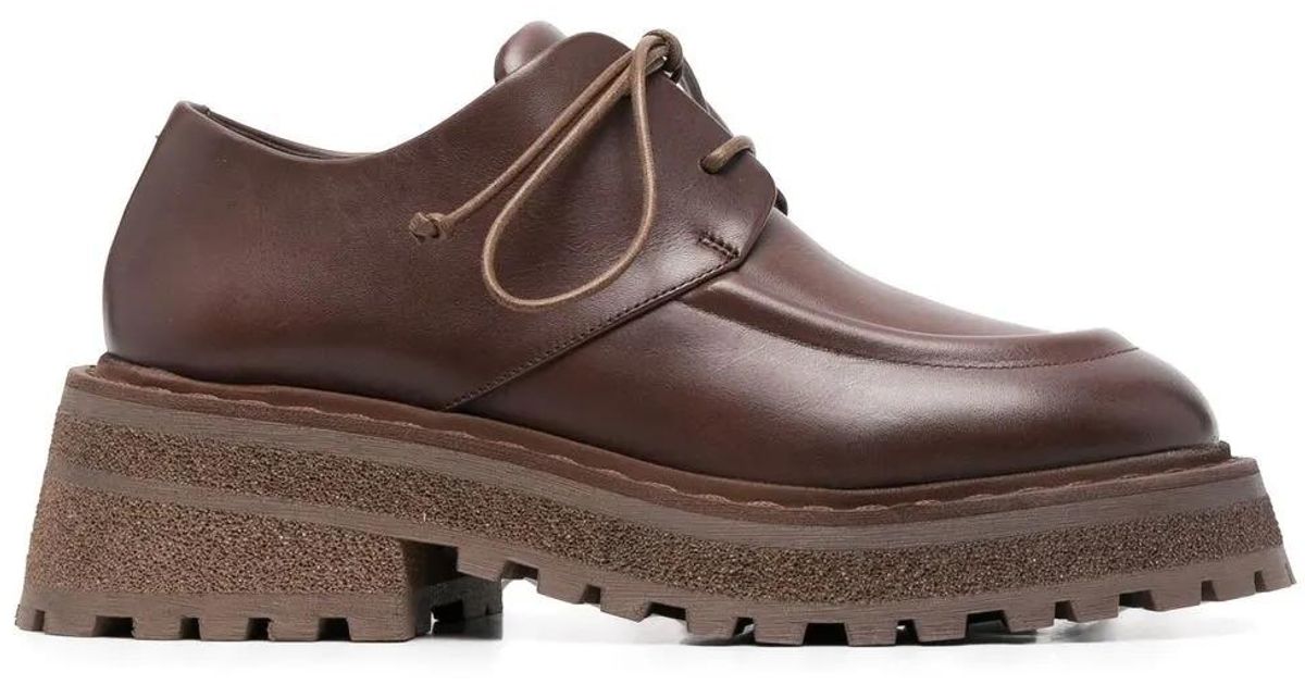 Marsèll Carro Chunky Derby Shoes in Brown | Lyst